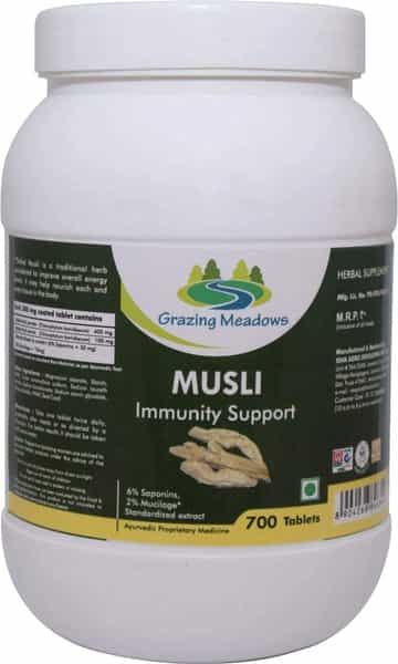 Buy GRAZING MEADOWS MUSLI TABLETS SAFED MUSLI 700 TABLETS/MUSALI POWDER ...