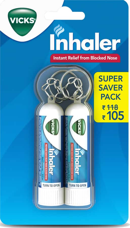 Buy VICKS ROLL ON INHALER 2 IN 1 RELIEF FOR HEADACHE AND BLOCKED NOSE ...