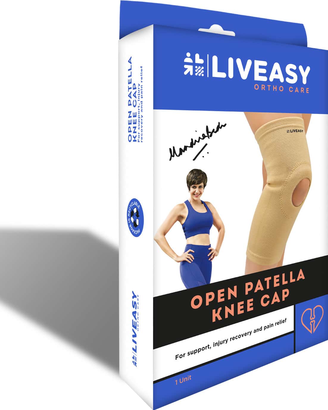 Buy LIVEASY ORTHO CARE OPEN PATELLA KNEE CAP XXL Online & Get Upto 60% ...
