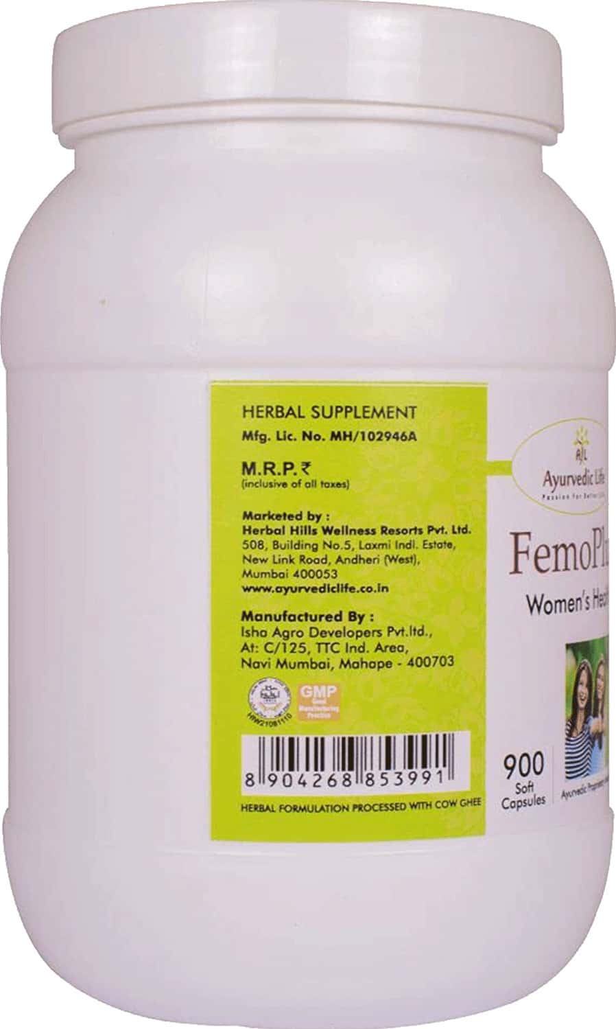 Buy AL-AYURVEDIC LIFE FEMO PLUS - 900 CAPSULES PACK OF 2 Online & Get ...