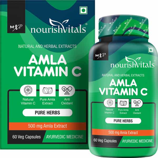 Buy NOURISHVITALS AMLA VITAMIN C WITH TANNINS > 25% PURE HERBS 500 MG AMLA EXTRACT 60 VEG ...