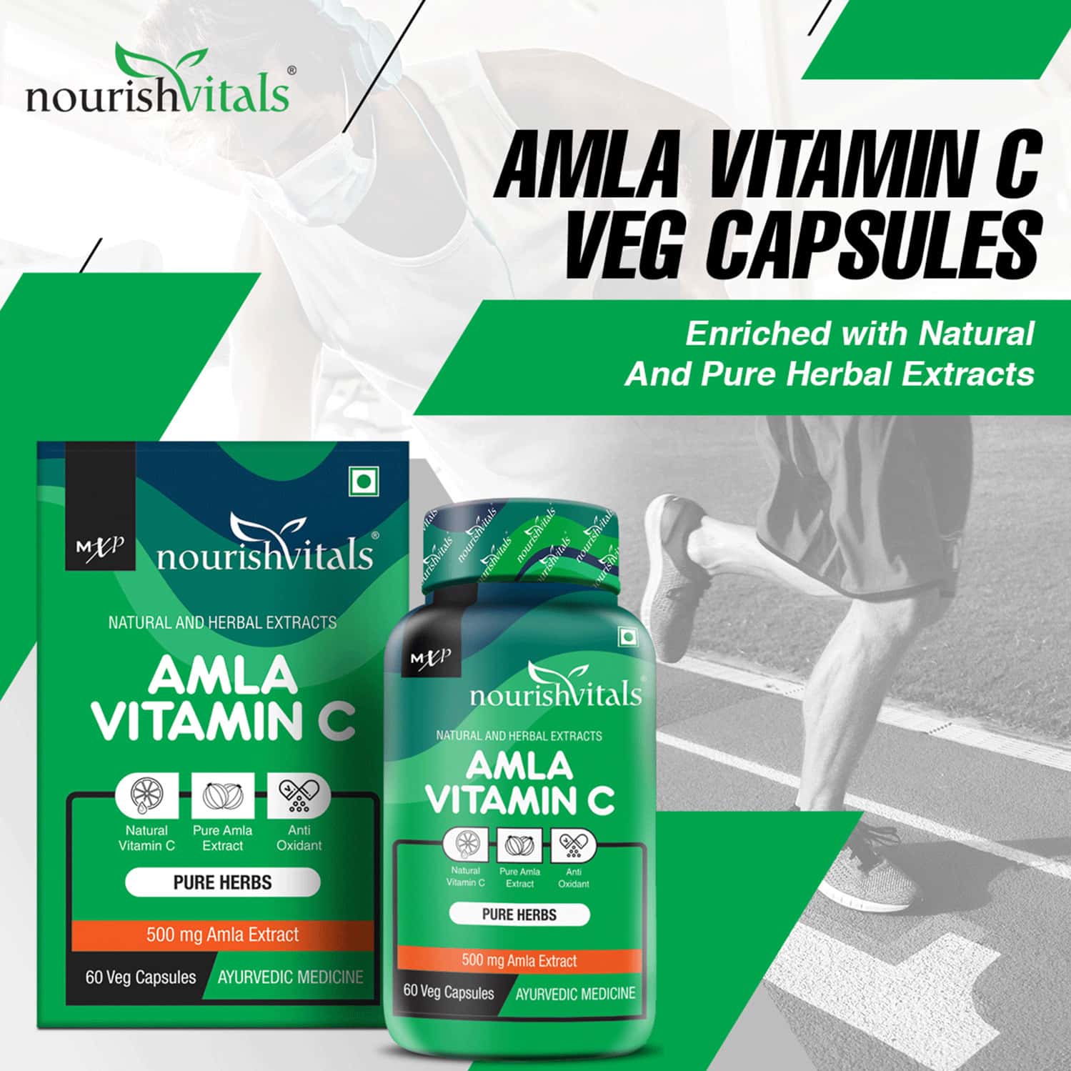 Buy NOURISHVITALS AMLA VITAMIN C WITH TANNINS > 25% PURE HERBS 500 MG ...