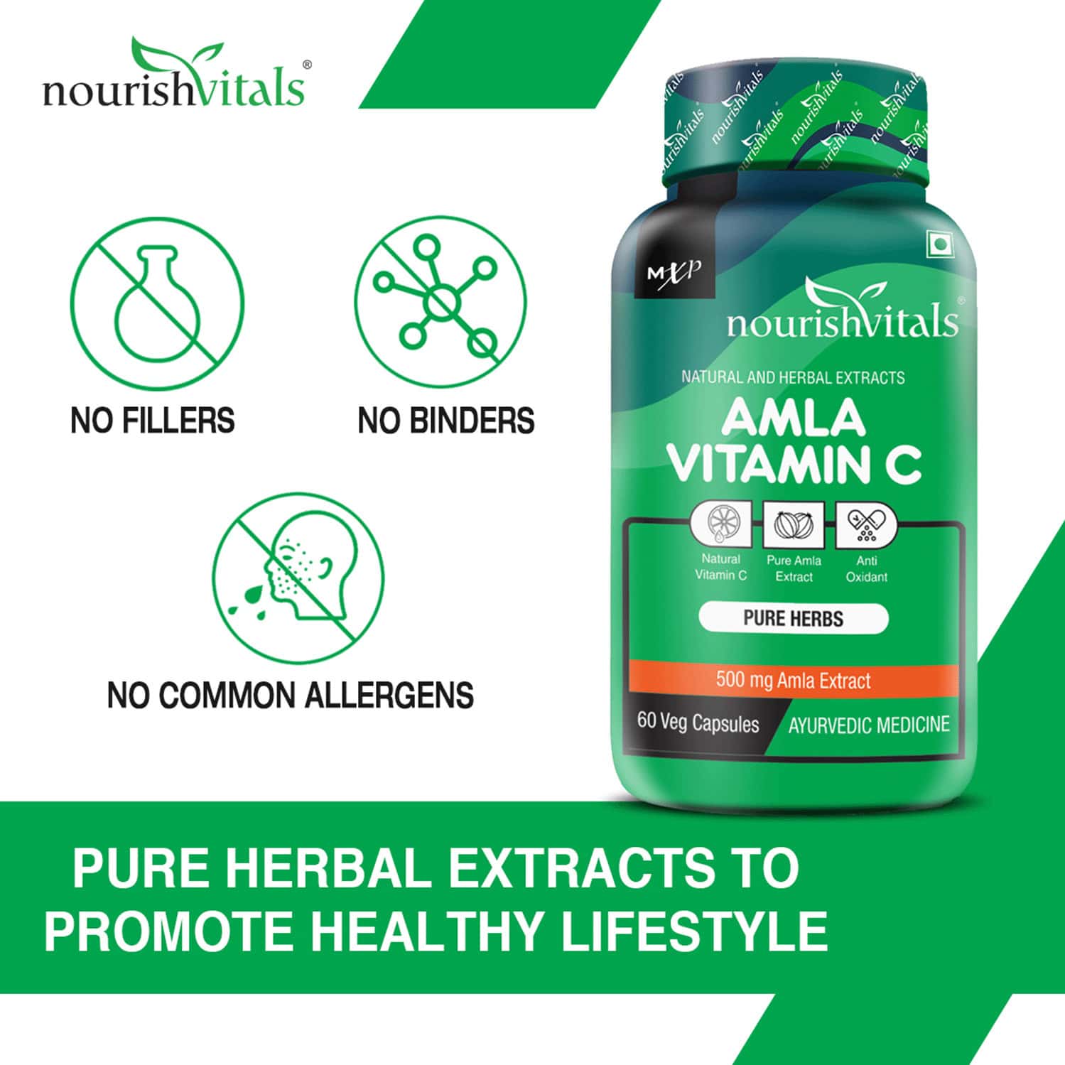 Buy NOURISHVITALS AMLA VITAMIN C WITH TANNINS > 25% PURE HERBS 500 MG ...