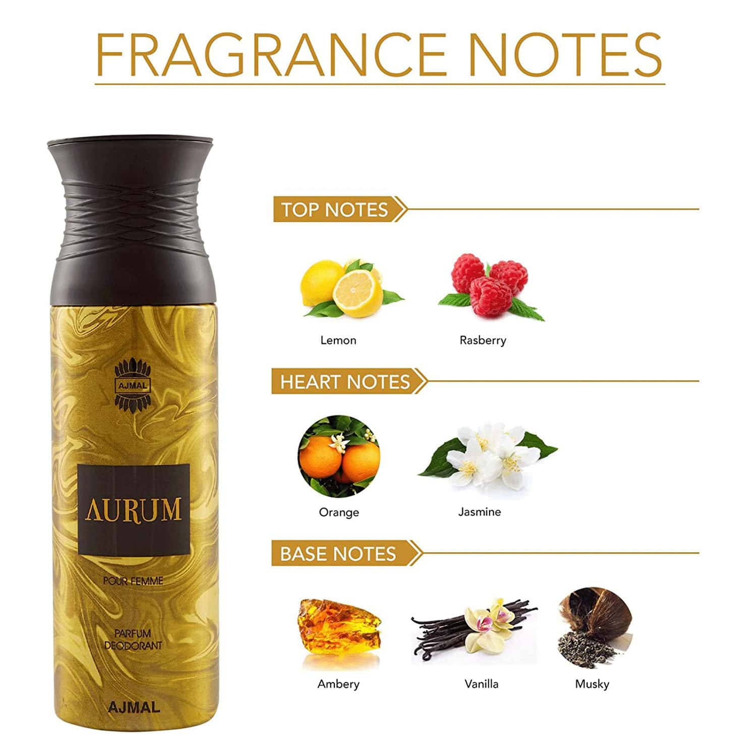 Buy AJMAL AURUM & AURUM & BLU DEODORANT SPRAY - FOR MEN & WOMEN (200 ML ...