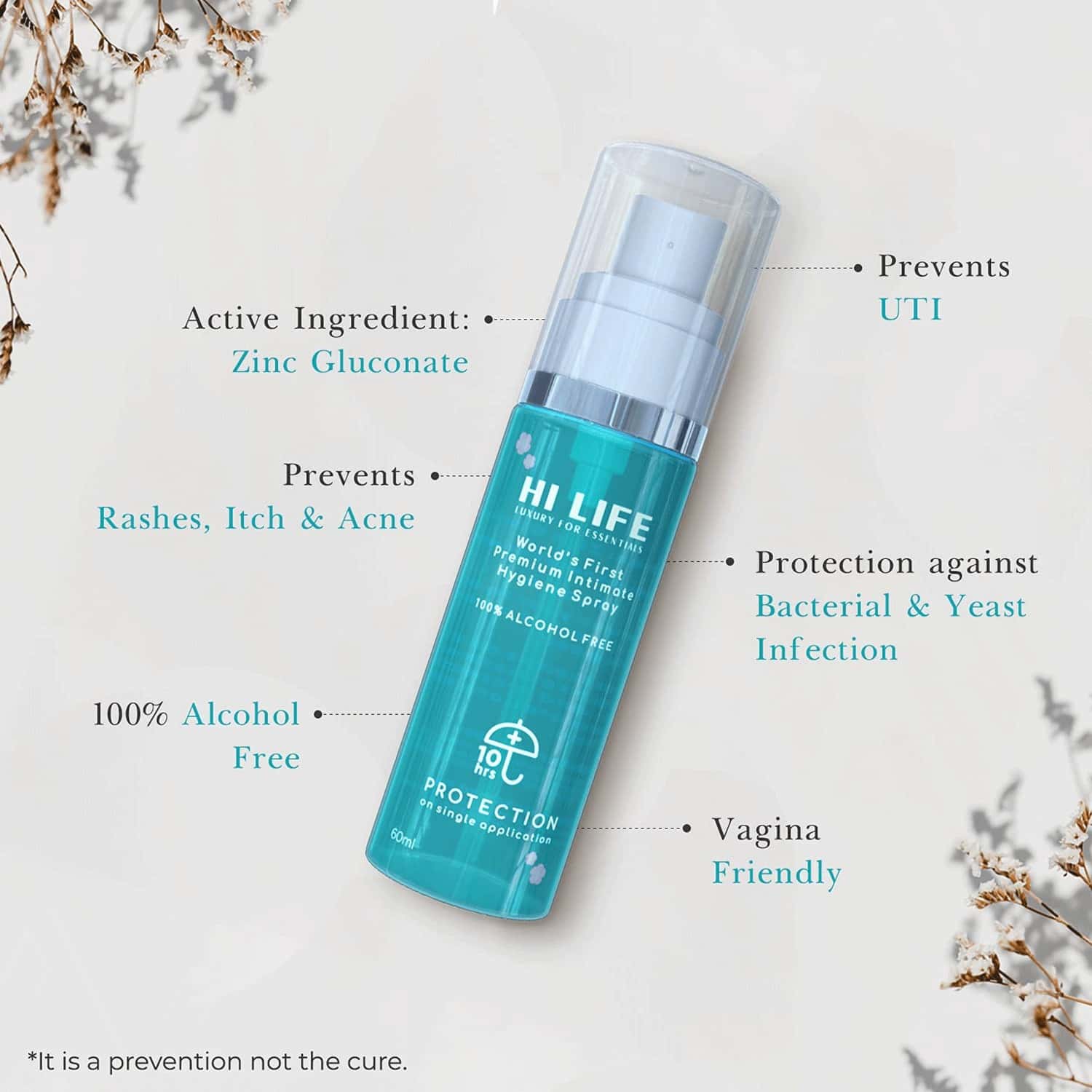 Buy HI LIFE INTIMATE HYGIENE SPRAY - AQUA-BASED AND IS 100% ALCOHOL ...