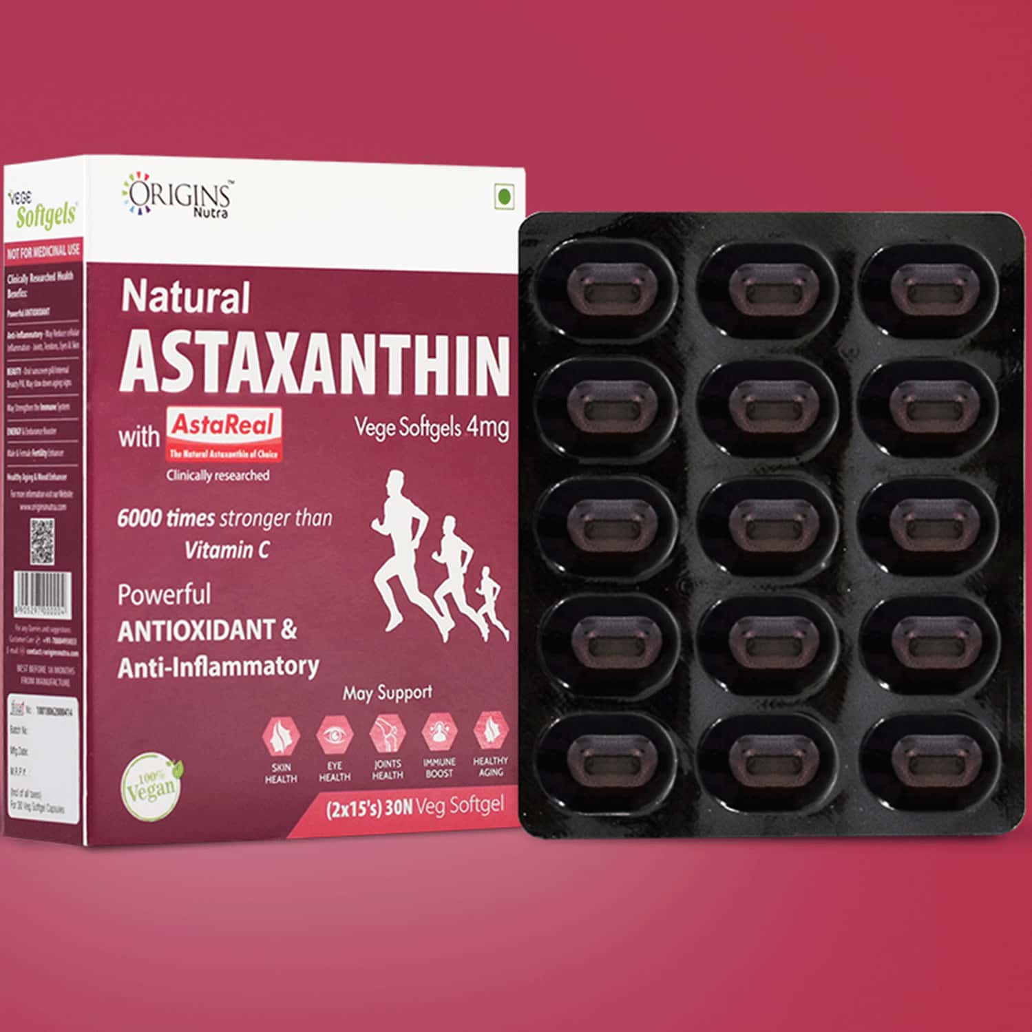 Buy ORIGINS NUTRA NATURAL ASTAXANTHIN SUPPORTS HEART JOINT (30 SOFTGELS ...