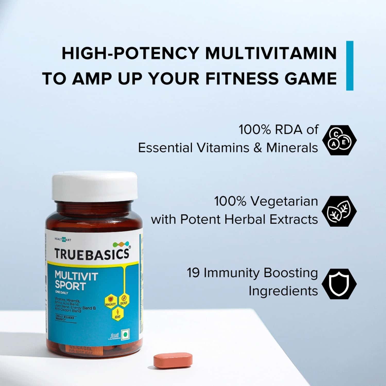 Buy TRUEBASICS MULTIVIT SPORT SUPPLEMENT 30 TABLETS Online & Get Upto ...