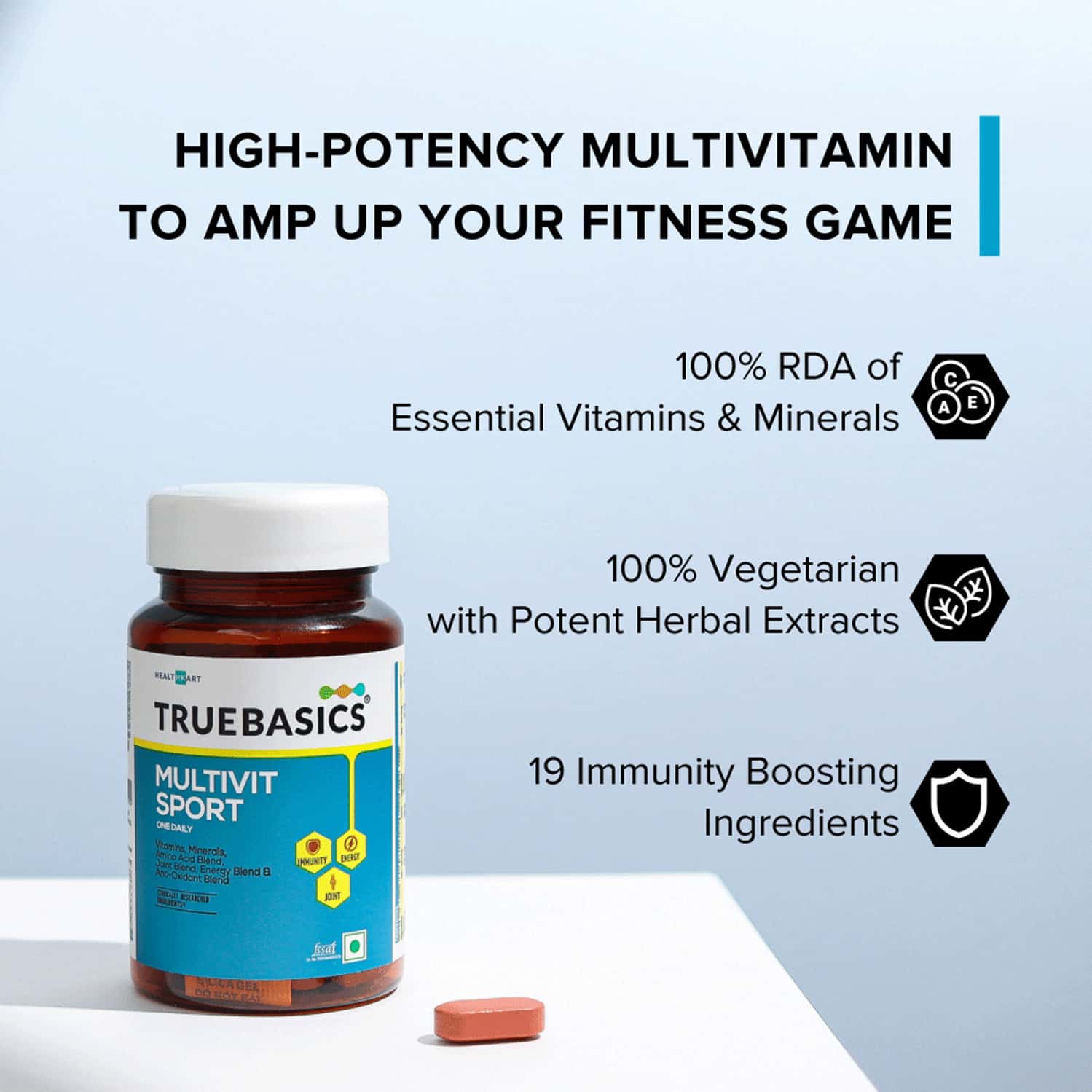 Buy TRUEBASICS MULTIVIT SPORT SUPPLEMENT 30 TABLETS Online & Get Upto ...