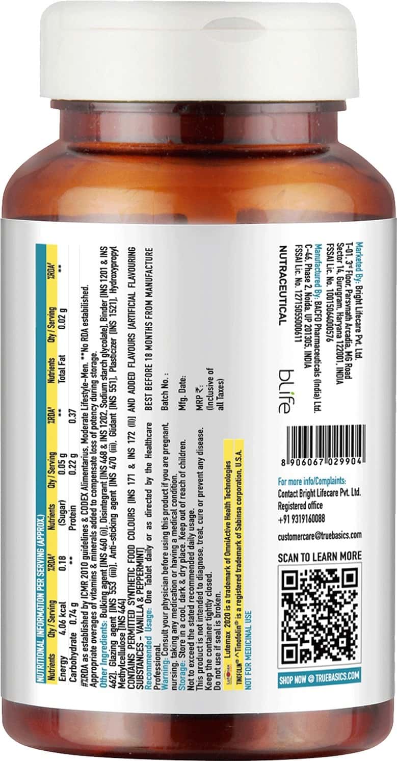 Buy TRUEBASICS MULTIVIT SPORT SUPPLEMENT 30 TABLETS Online & Get Upto ...