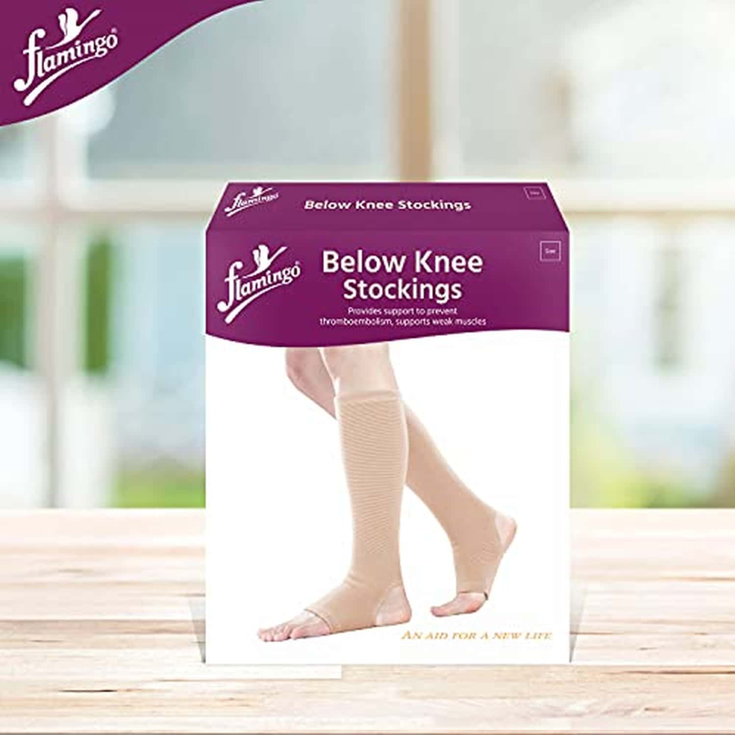 Buy FLAMINGO BELOW KNEE STOCKINGS|KNEE SUPPORT|ANATOMICAL SHAPE NON ...