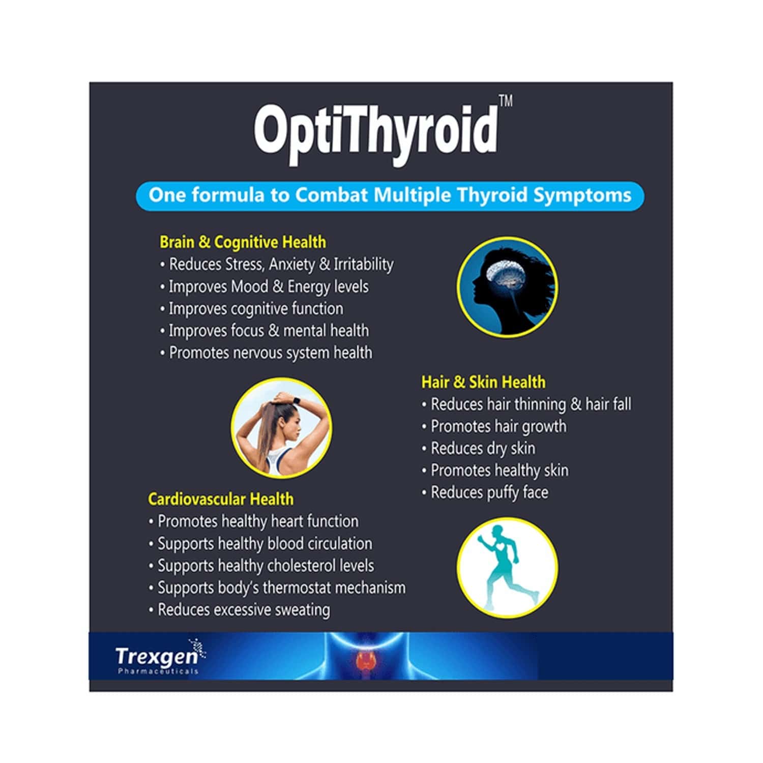 Buy TREXGEN OPTI-THYROID UNDERACTIVE THYROID FUNCTION TABLETS - 30 TABLETS Online & Get Upto 60% ...
