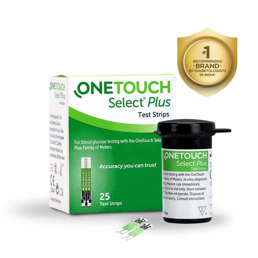 Buy ONETOUCH SELECT PLUS TEST STRIPS | PACK OF 50 STRIPS | FOR USE WITH ...