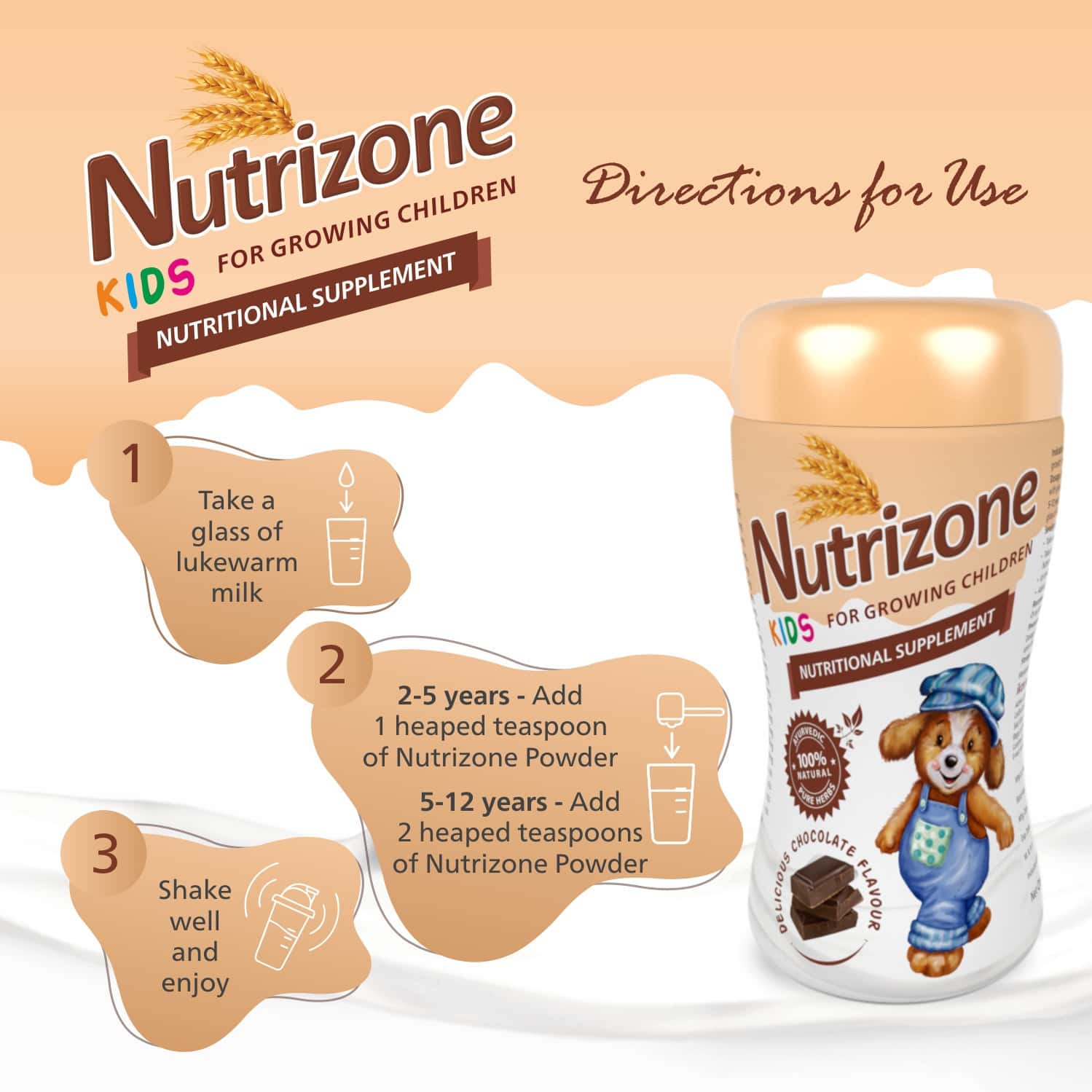 Buy NUTRIZONE KIDS GRANULES 450 GM | HEALTH DRINK FOR GROWING CHILDREN (PACK OF 2) Online & Get ...