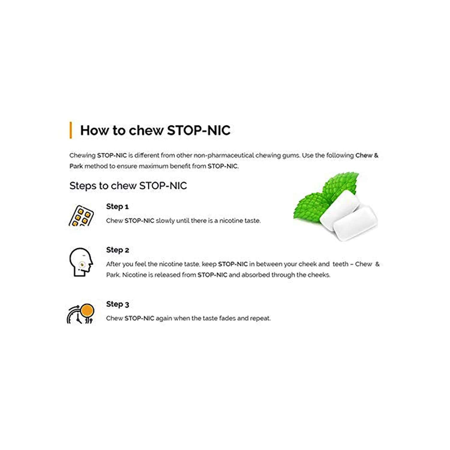 Buy STOP-NIC 2MG NICOTINE GUMS (10 BLISTER PACK) BOX OF 100 'S Online ...