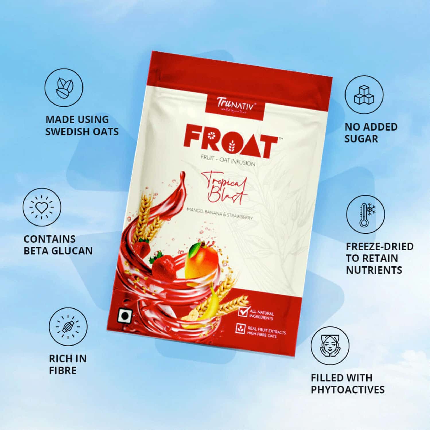 Buy FROAT TROPICAL BLAST - OAT & FRUIT ANYTIME SNACK Online & Get Upto ...