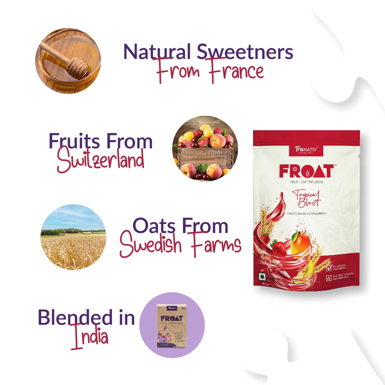 Buy FROAT TROPICAL BLAST - OAT & FRUIT ANYTIME SNACK Online & Get Upto ...