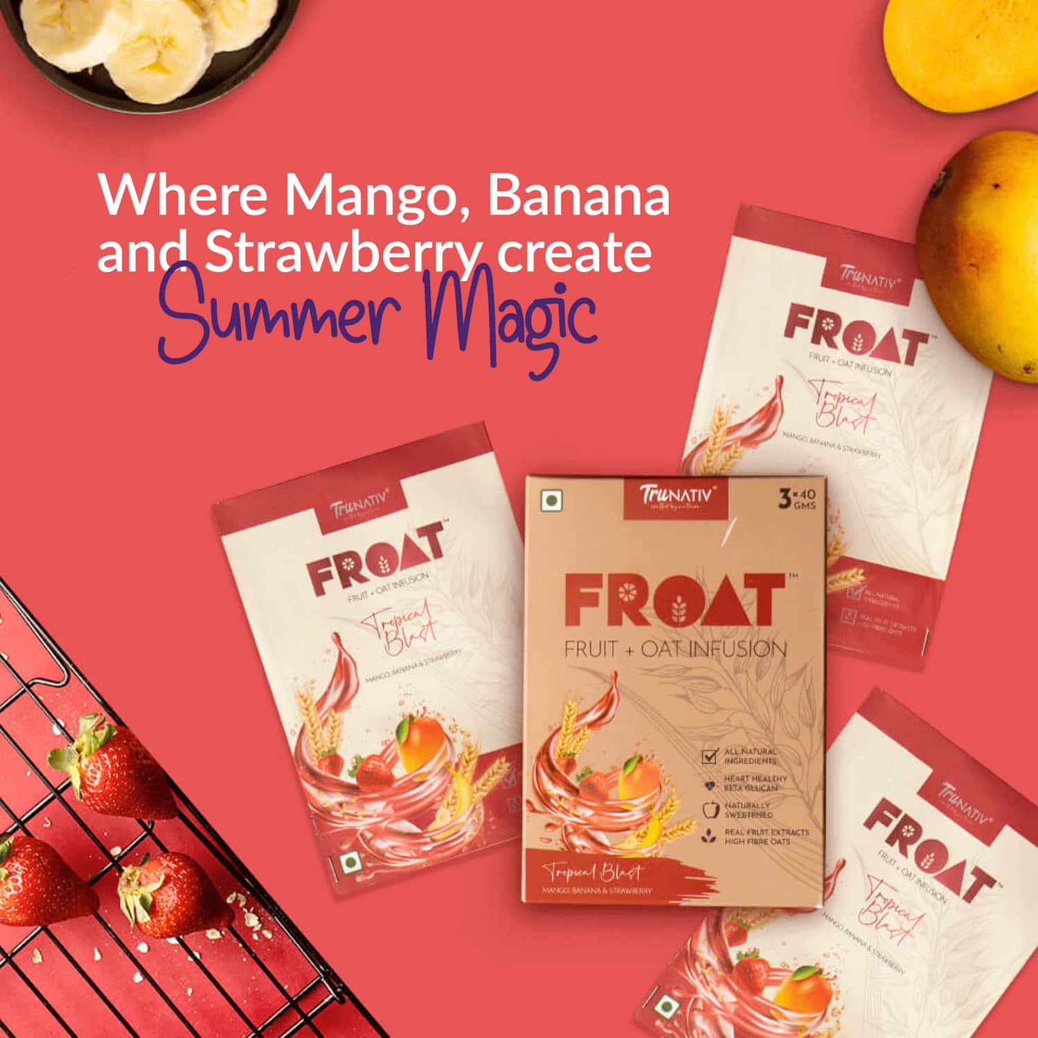 Buy FROAT TROPICAL BLAST - OAT & FRUIT ANYTIME SNACK Online & Get Upto ...