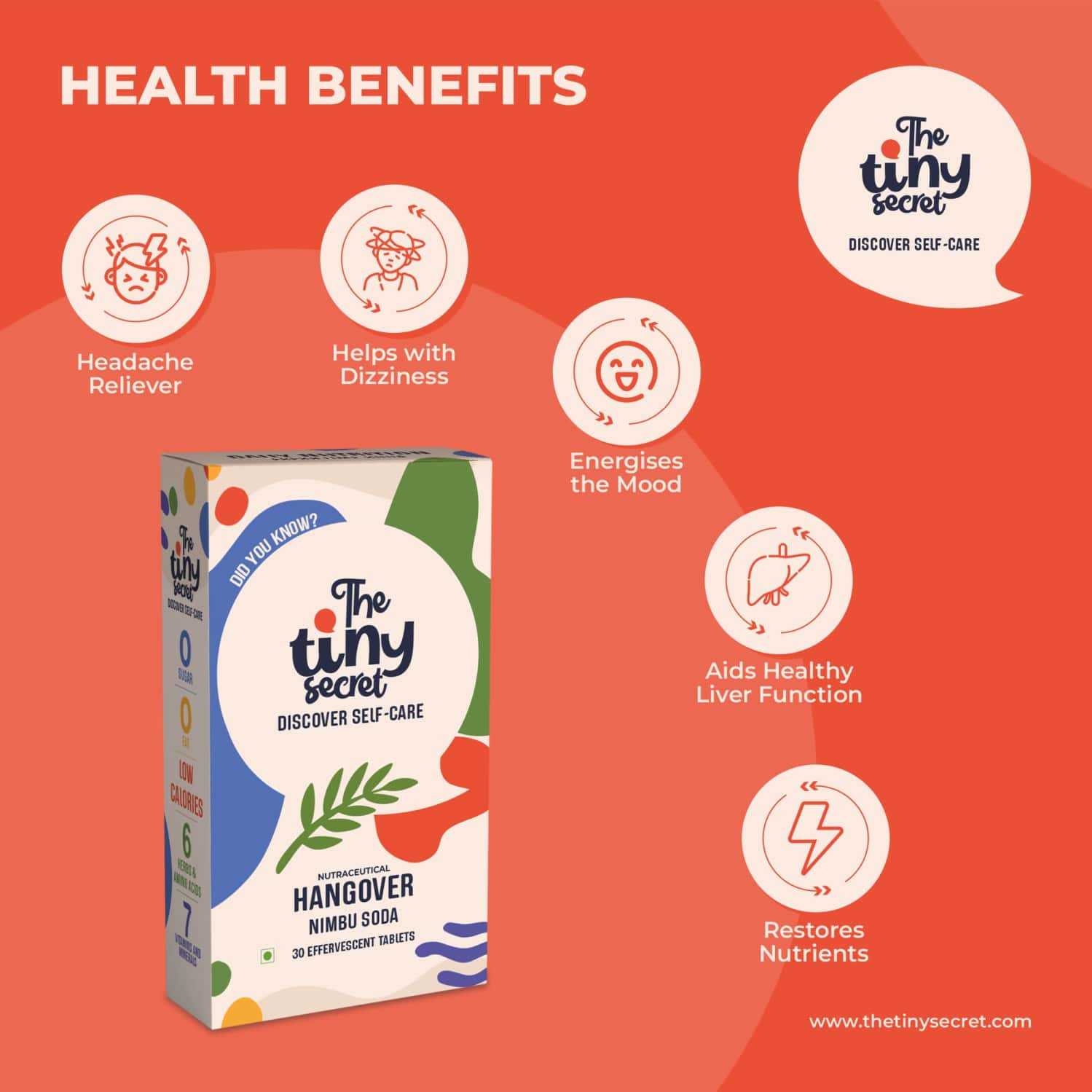 Buy THE TINY SECRET WIZZ OF FIZZ HANGOVER EFFERVESCENT TABLETS NIMBU ...