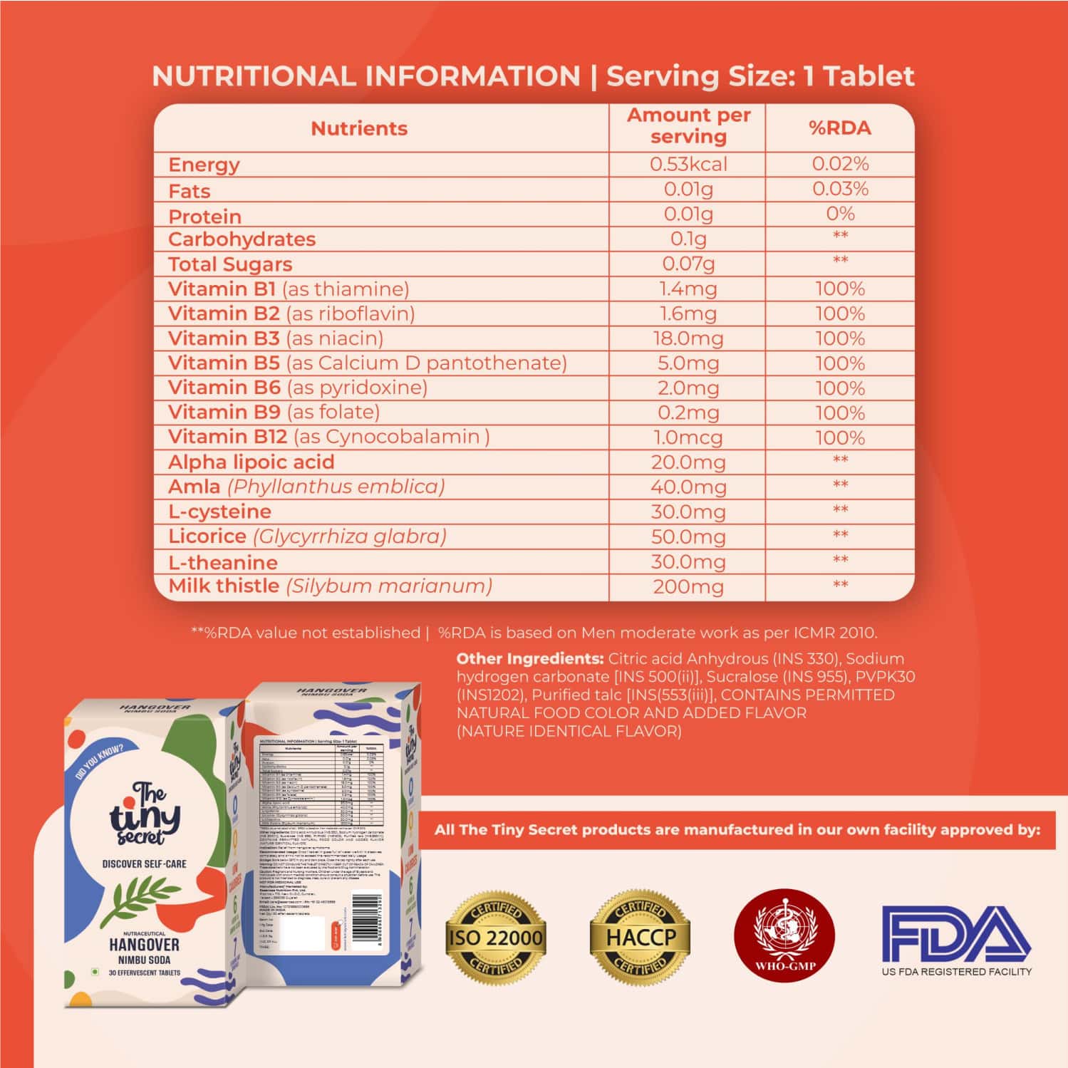 Buy THE TINY SECRET WIZZ OF FIZZ HANGOVER EFFERVESCENT TABLETS NIMBU ...