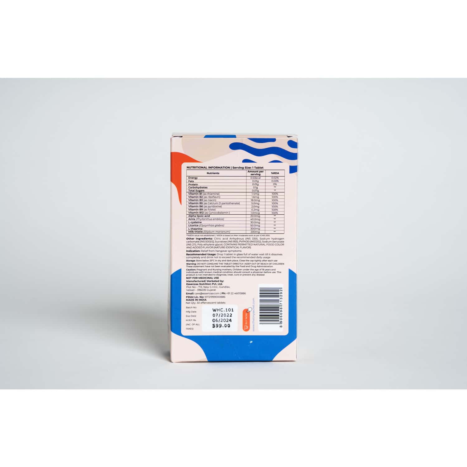 Buy THE TINY SECRET WIZZ OF FIZZ HANGOVER EFFERVESCENT TABLETS NIMBU ...