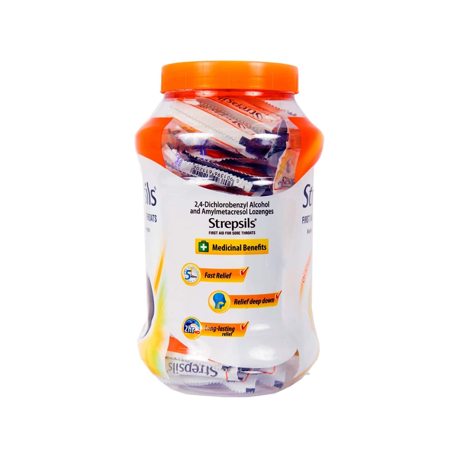 Buy Strepsils Medicated Orange Lozenges Jar Of 200 Online & Get Upto 60 ...