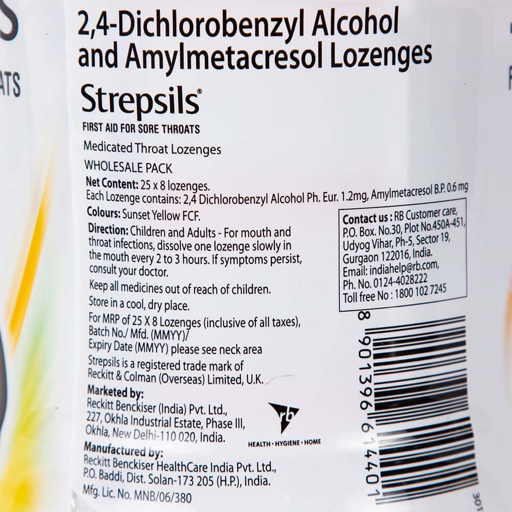 Buy Strepsils Medicated Orange Lozenges Jar Of 200 Online at Flat 18% ...
