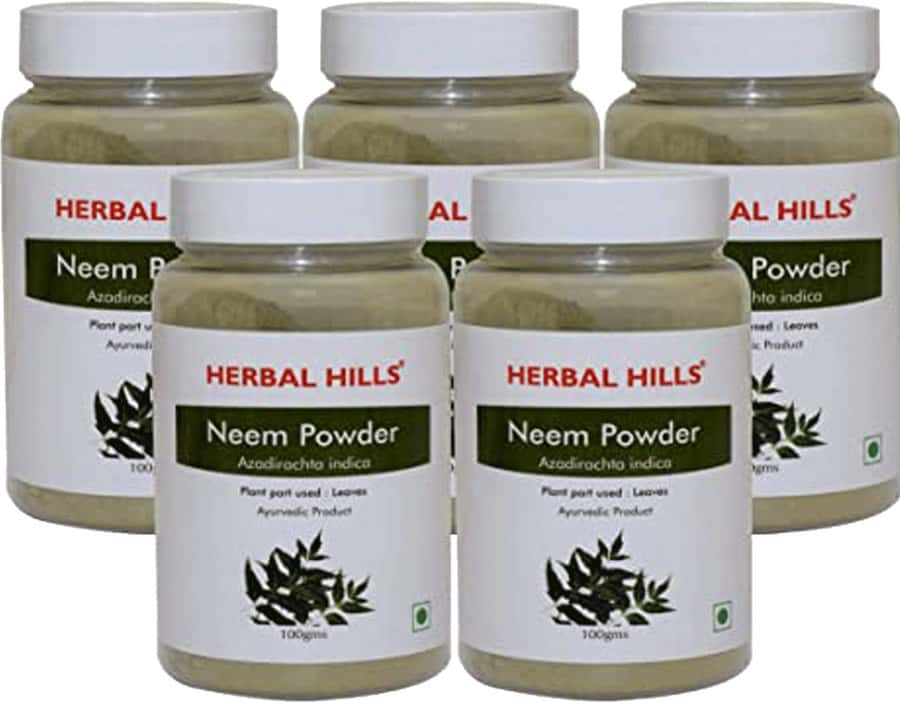 Buy HERBAL HILLS NEEM POWDER | NEEM LEAVES POWDER 100G PACK OF 4 Online ...