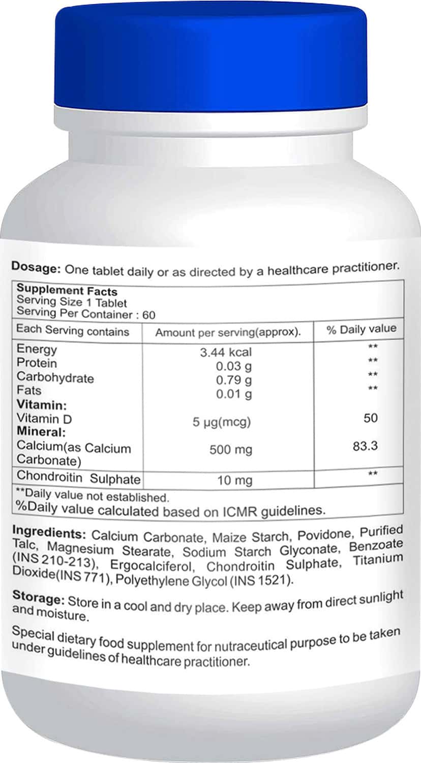 Buy HEALTHVIT CALVITAN-D CALCIUM AND VITAMIN D 60 TABLETS PACK OF 2 ...
