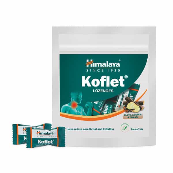 Buy HIMALAYA KOFLET POUCH PACKET OF 10 LOZENGES Online & Get Upto 60% ...