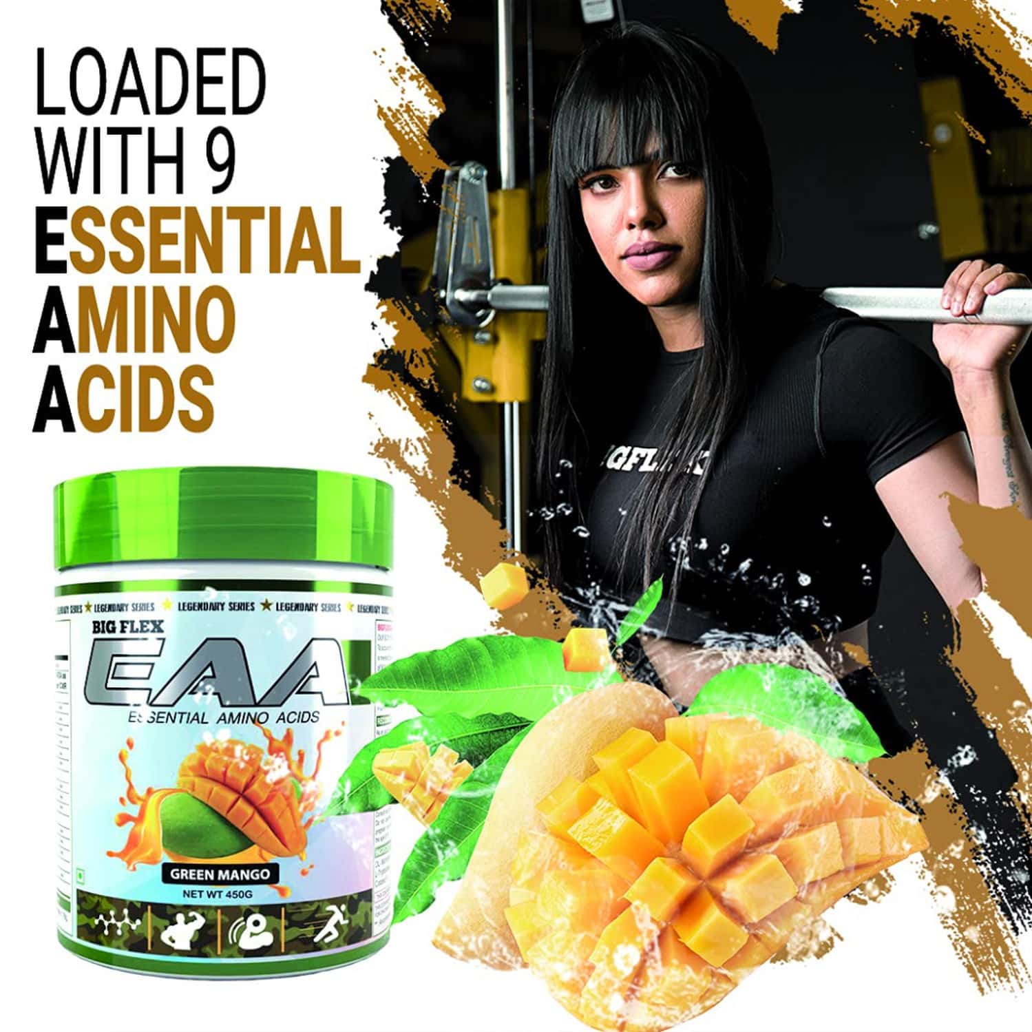 Buy BIGFLEX EAA GREEN MANGO (450 GM) Online & Get Upto 60% OFF at PharmEasy