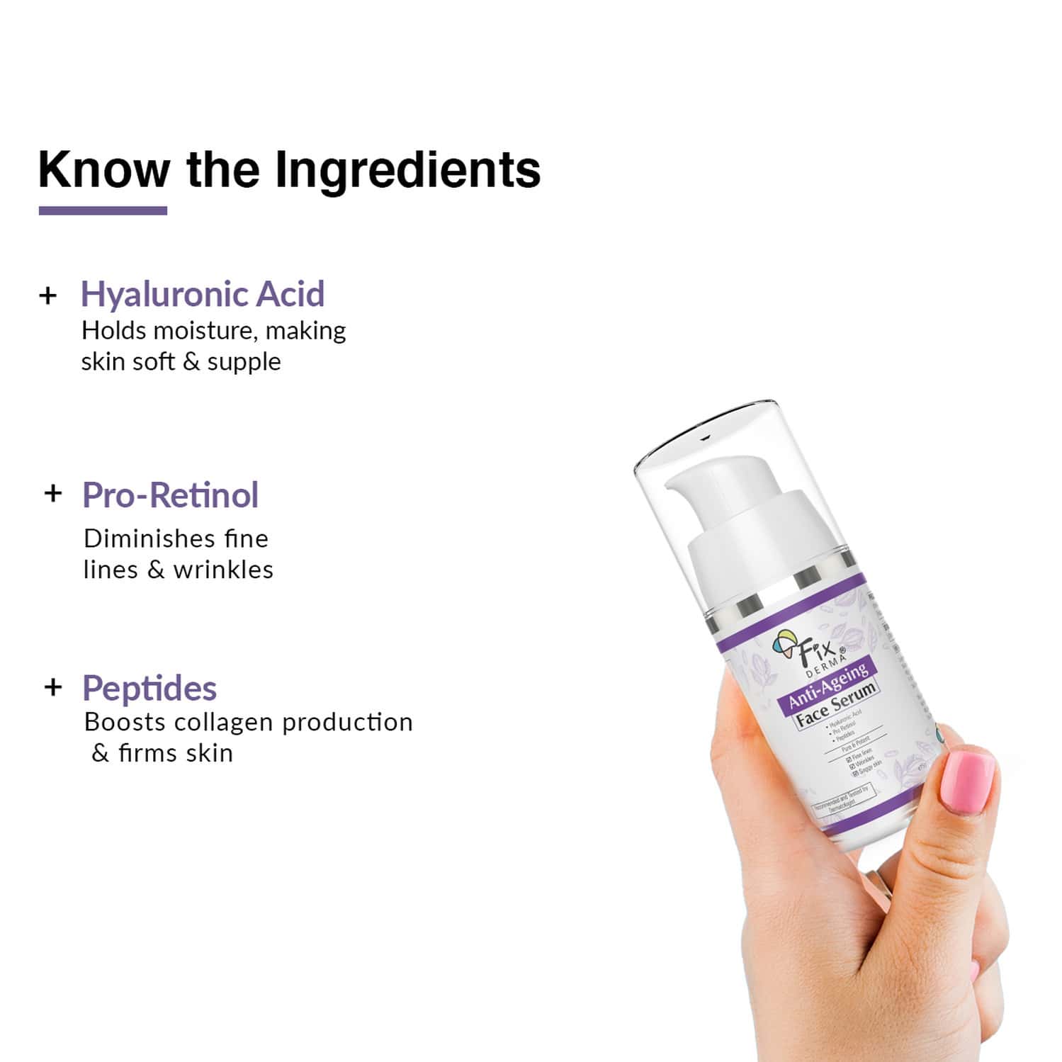Buy FIXDERMA ANTI AGEING FACE SERUM WITH HYALURONIC ACID - 15 G Online ...