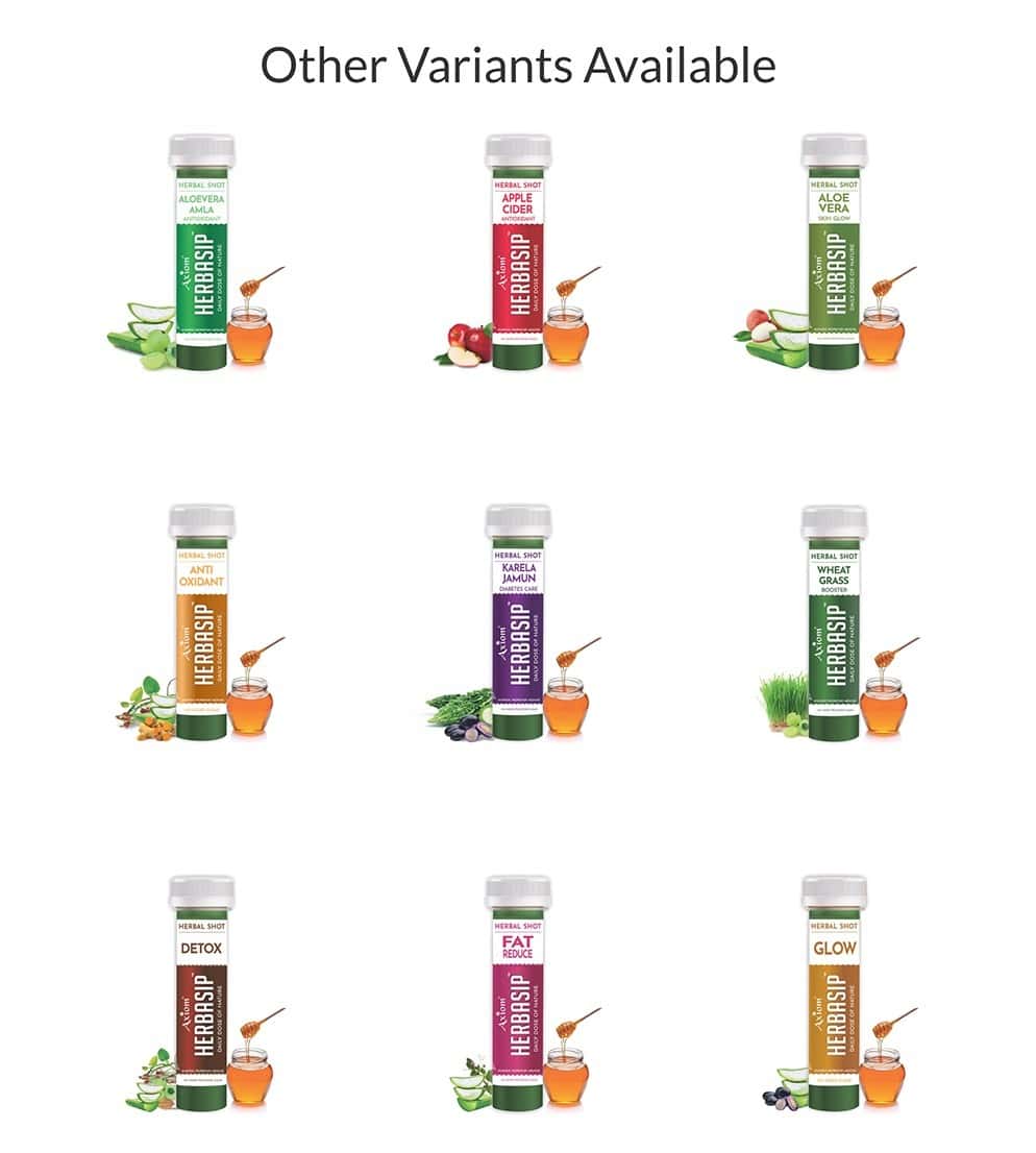 Buy AXIOM HERBASIP SHOTS KARELA JAMUN HEALTH JUICE (PACK OF 12 SHOTS ...