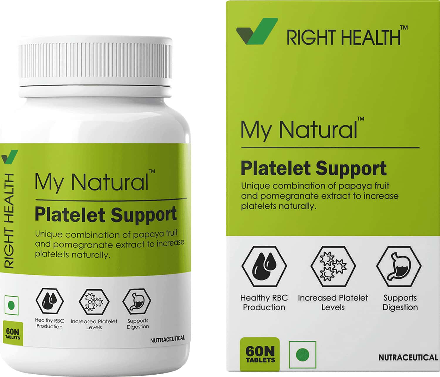 Buy MY NATURAL PLATELET SUPPORT (60 TABLETS) Online & Get Upto 60% OFF ...