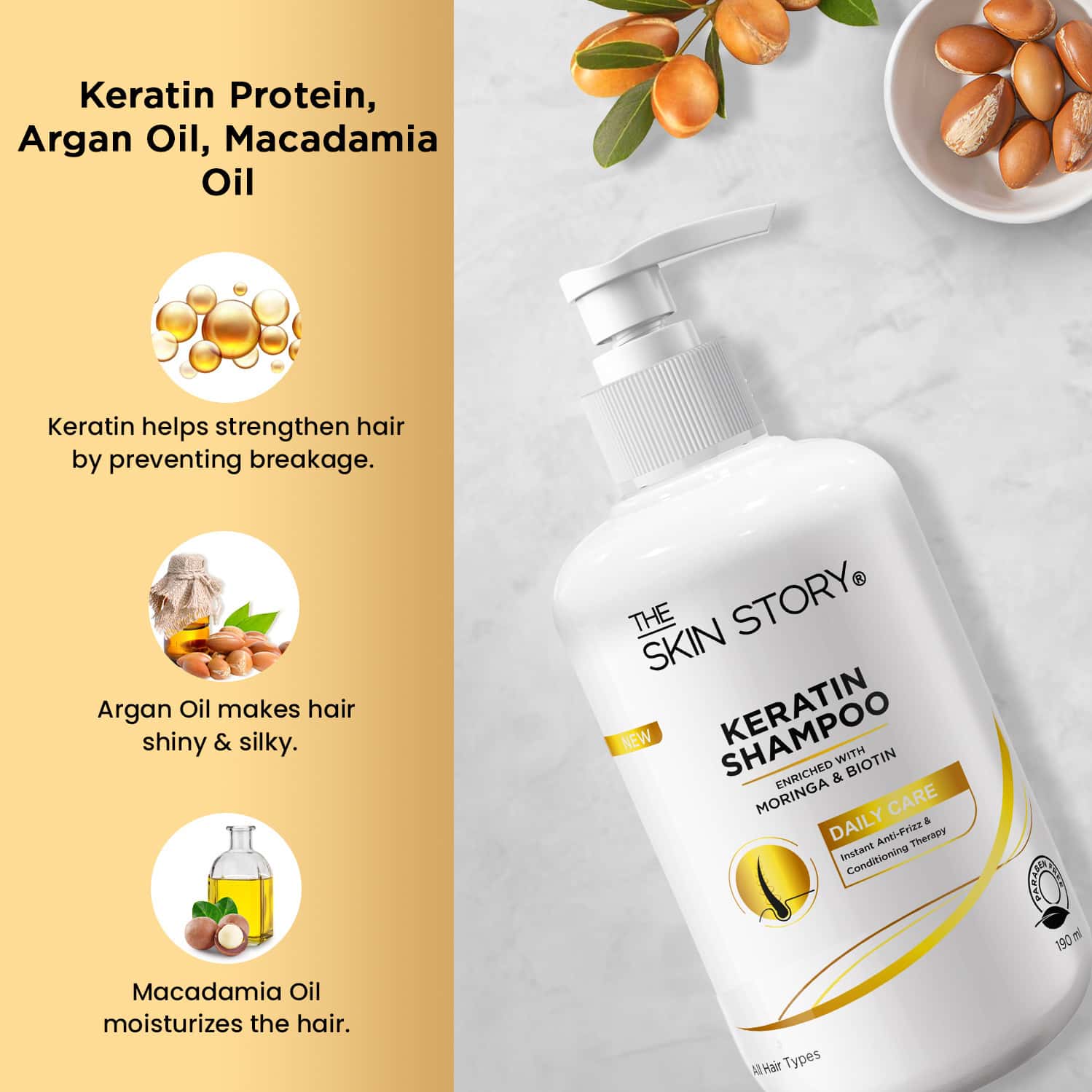 Buy THE SKIN STORY KERATIN SHAMPOO, 190ML Online & Get Upto 60% OFF at ...