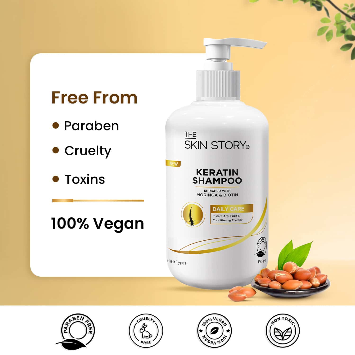 Buy THE SKIN STORY KERATIN SHAMPOO, 190ML Online & Get Upto 60% OFF at ...