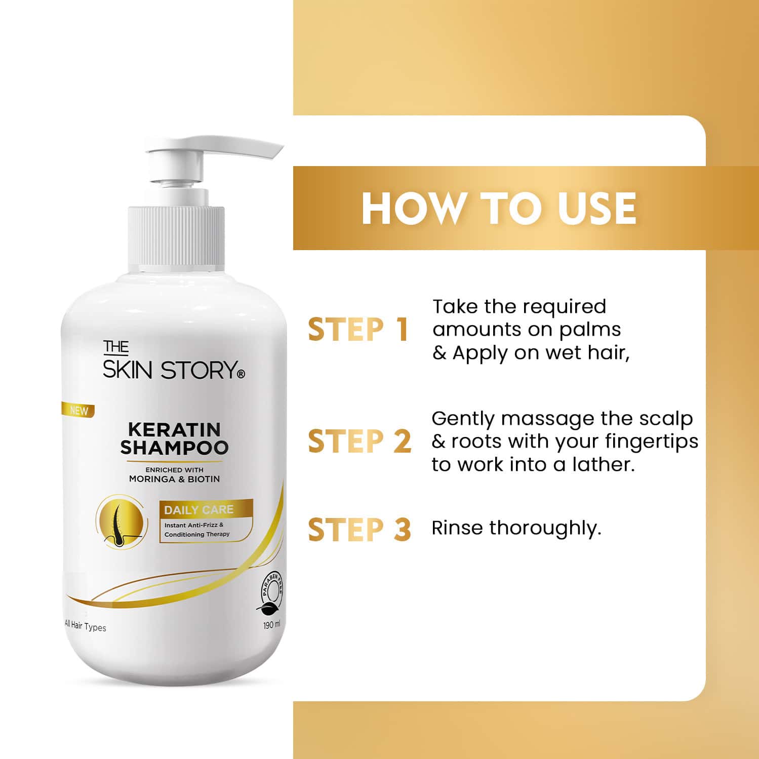 Buy THE SKIN STORY KERATIN SHAMPOO, 190ML Online & Get Upto 60% OFF at ...