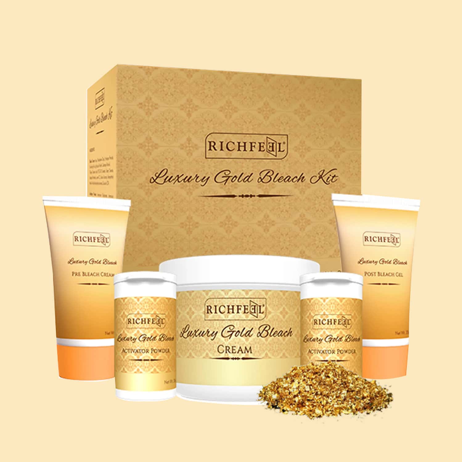 Buy LUXURY GOLD BLEACH KIT 320 G PACK OF 2 Online & Get Upto 60% OFF at ...