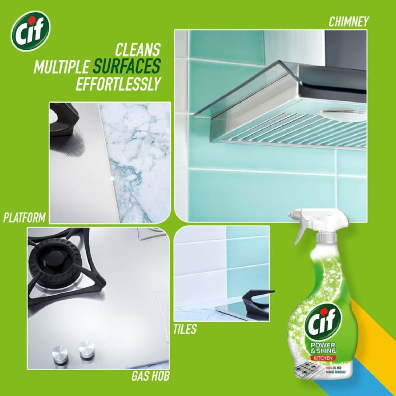 Buy CIF KITCHEN CLEANING SPRAY TOUGH GREASE REMOVAL - 450ML Online ...
