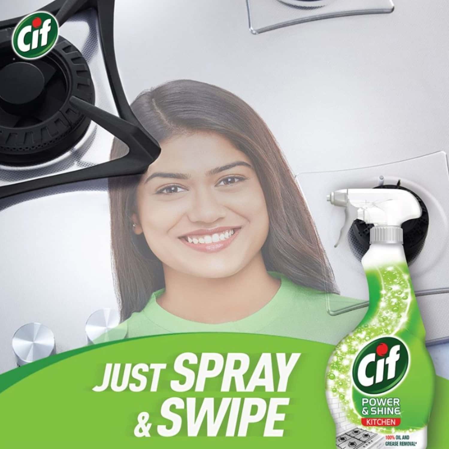 Buy CIF KITCHEN CLEANING SPRAY TOUGH GREASE REMOVAL - 450ML Online ...