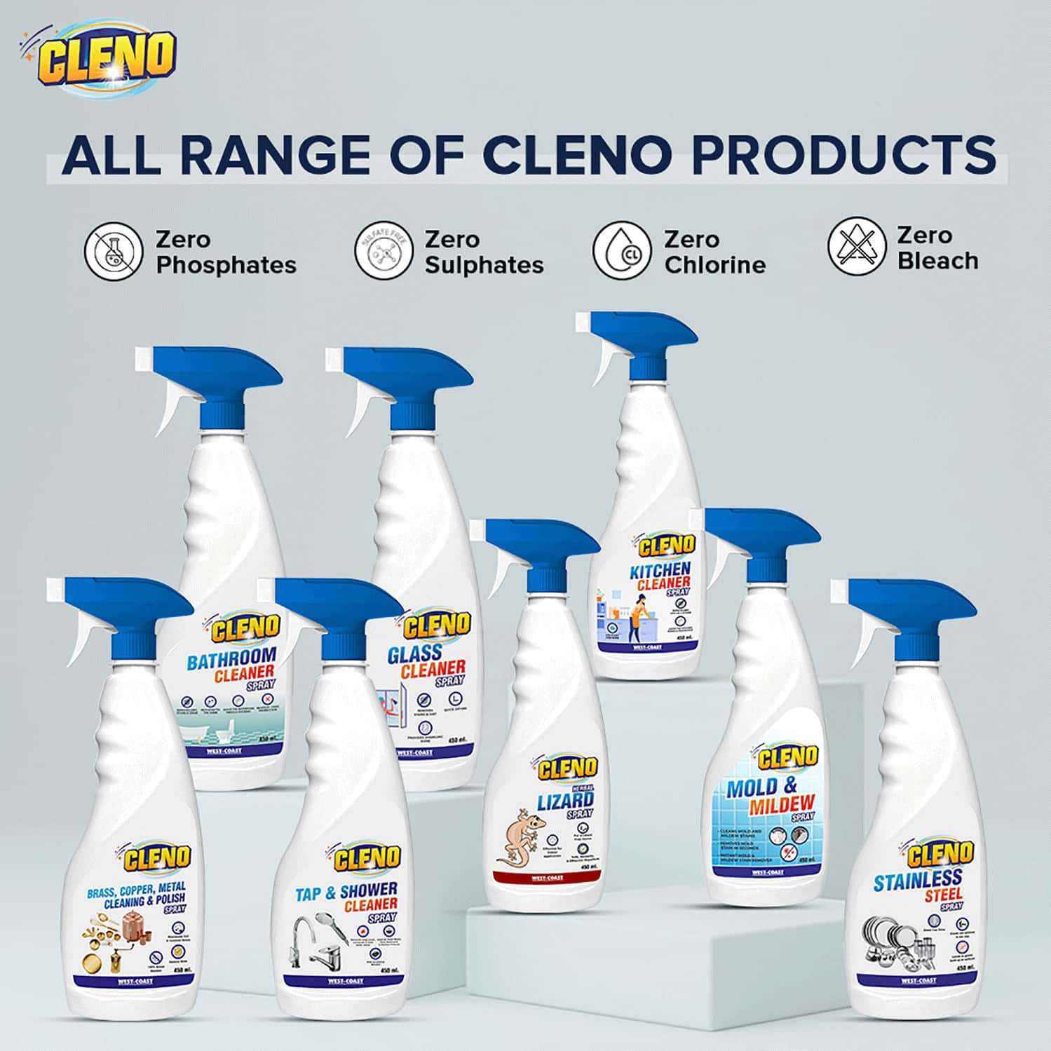 Buy CLENO HEAVY DUTY KITCHEN DEGREASER CLEANER SPRAY REMOVES OIL GREASE ...
