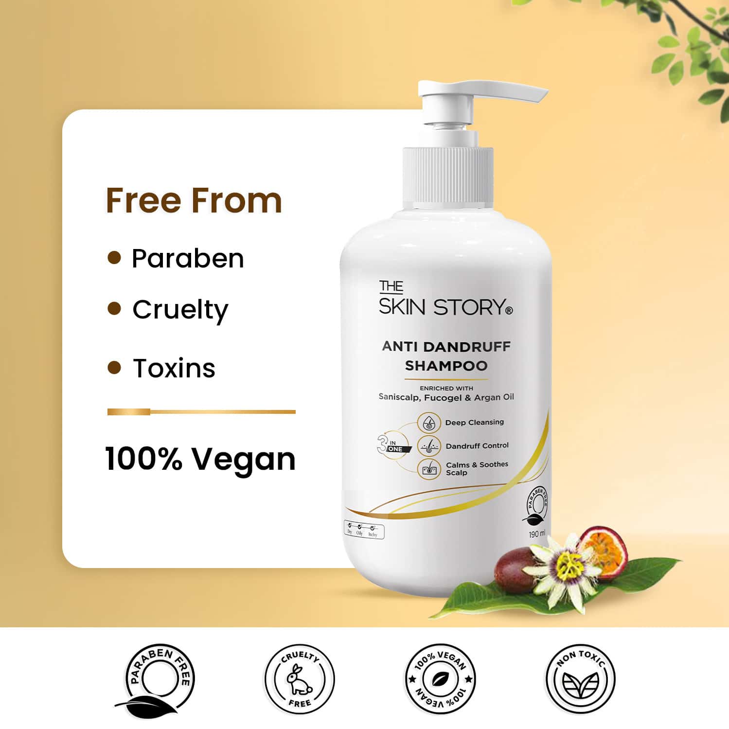 Buy THE SKIN STORY ANTI DANDRUFF SHAMPOO, 190ML Online & Get Upto 60% ...