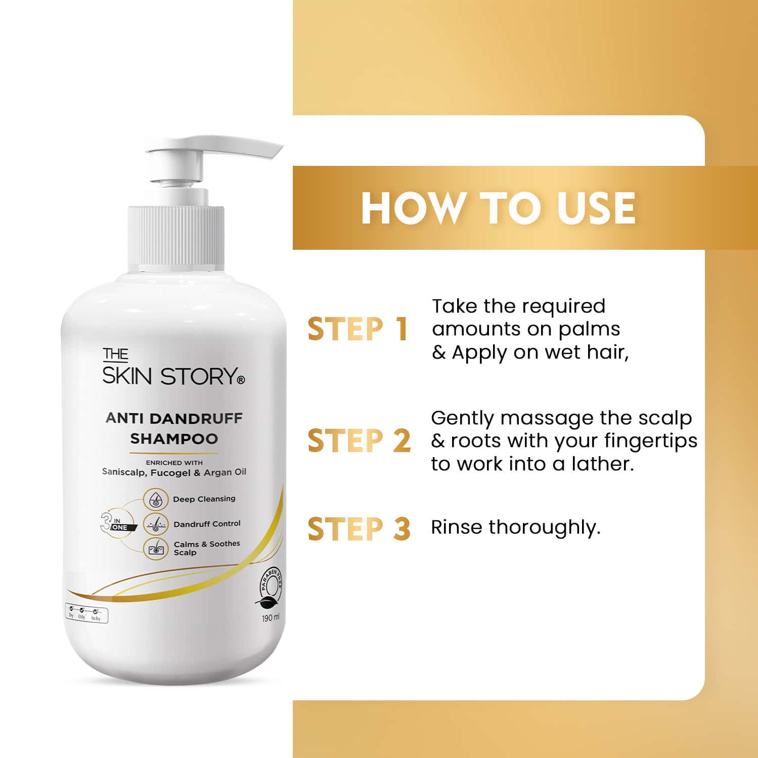 Buy THE SKIN STORY ANTI DANDRUFF SHAMPOO, 190ML Online & Get Upto 60% ...