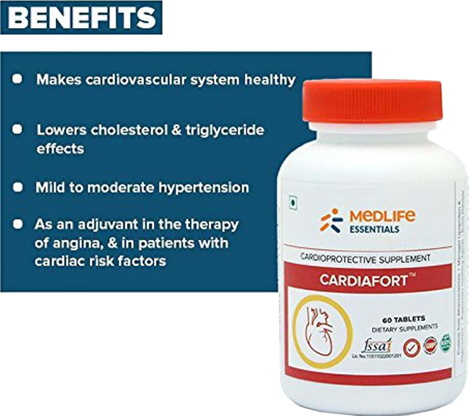 Buy MEDLIFE ESSENTIALS CARDIAFORT CAPSULE 60 Online & Get Upto 60% OFF ...