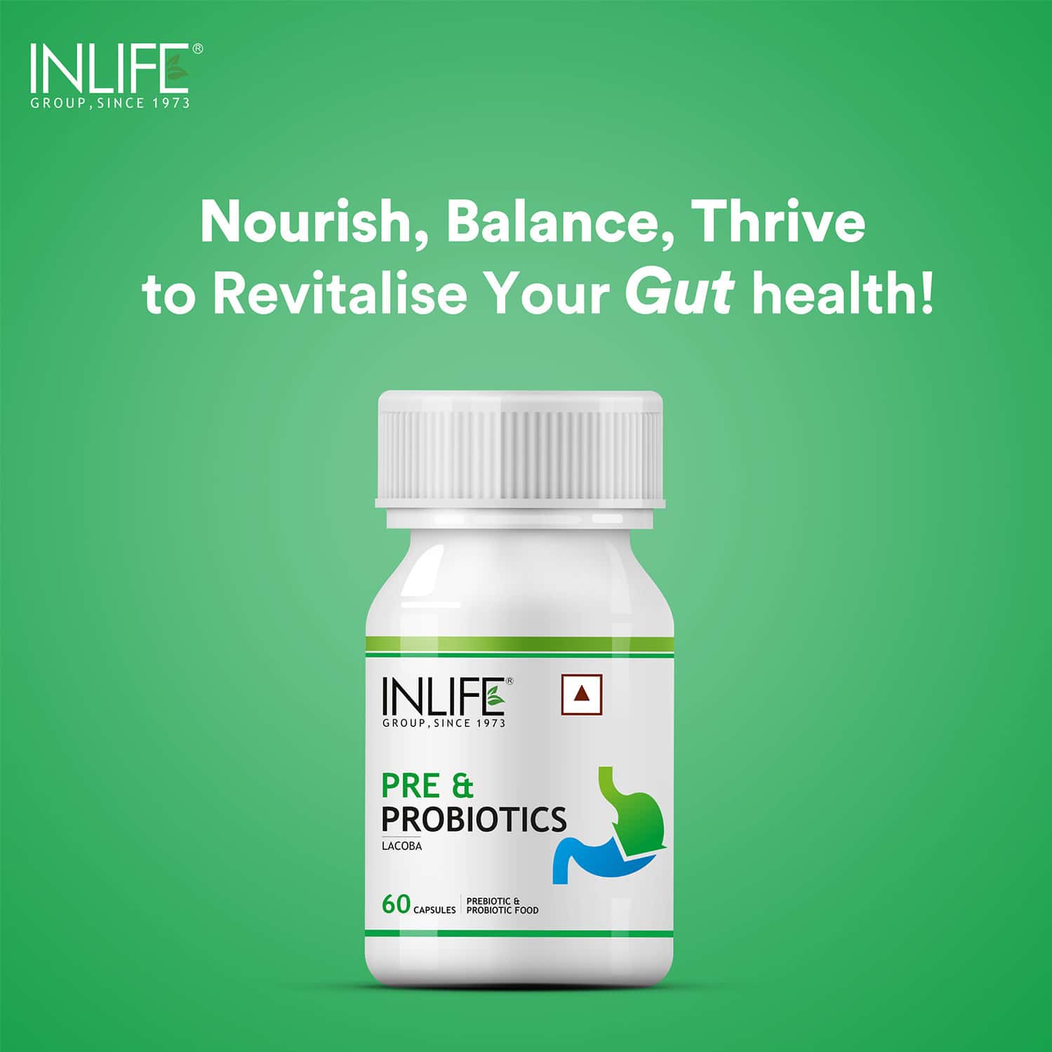 Buy INLIFE PREBIOTICS AND PROBIOTICS SUPPLEMENT FOR MEN WOMEN - 60 ...
