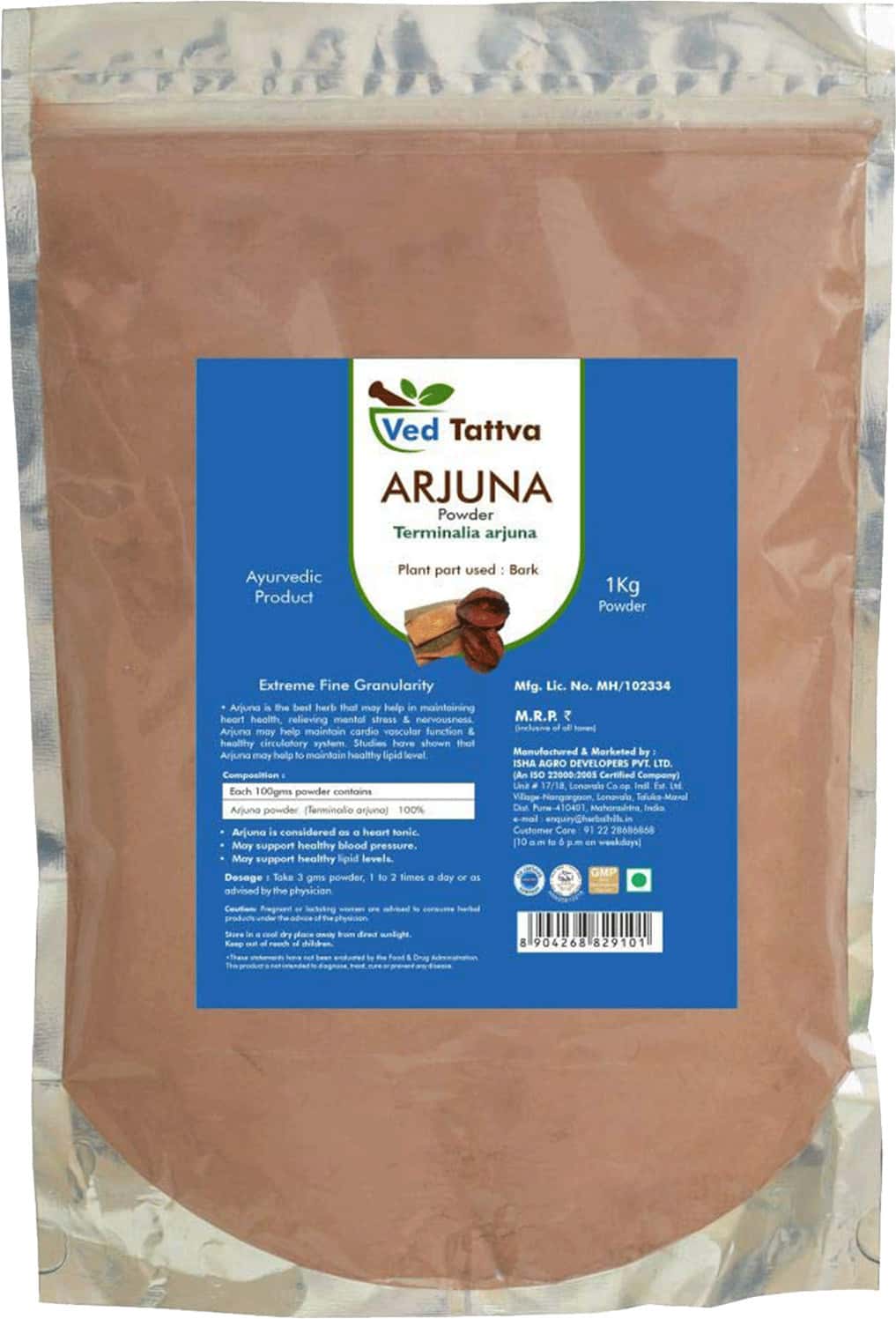 Buy WAY2HERBAL ARJUNA POWDER - PURE TERMINALIA ARJUNA CHAAL POWDER 1 KG ...