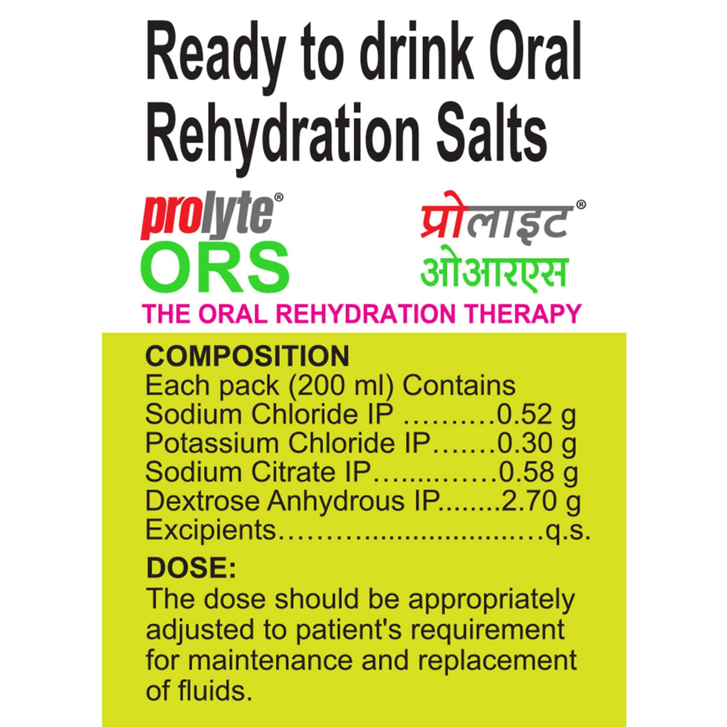 Buy PROLYTE ORS NIMBU PAANI 200ML Online & Get Upto 60% OFF at PharmEasy