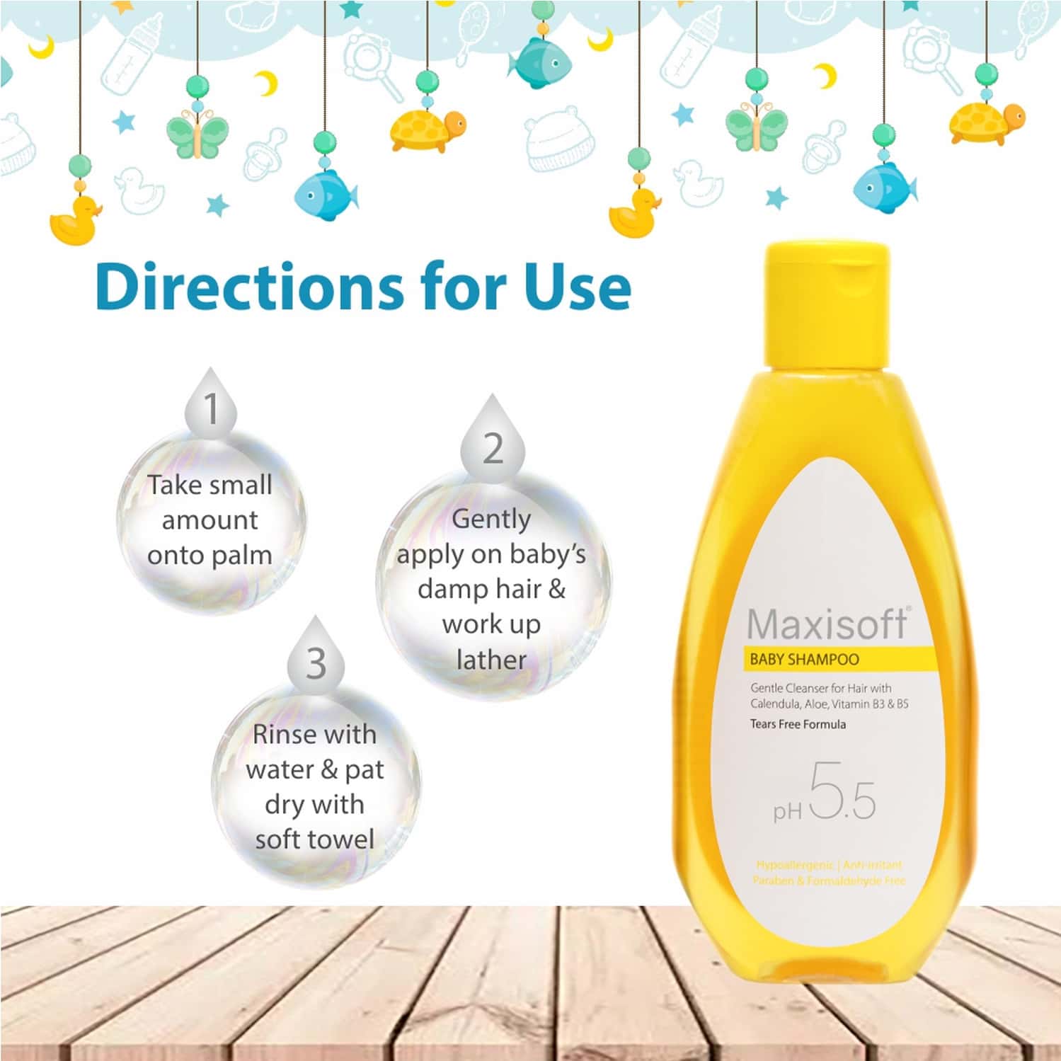 Buy MAXISOFT BABY SHAMPOO 100 ML | CALENDULA | PARABEN & SULPHATE FREE ...