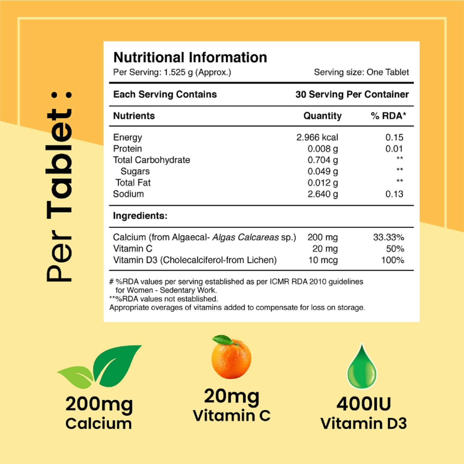 Buy RAWRX ORGANIC CALCIUM & VITAMIN D3 TABLET WITH VITAMIN C, MAGNESIUM ...
