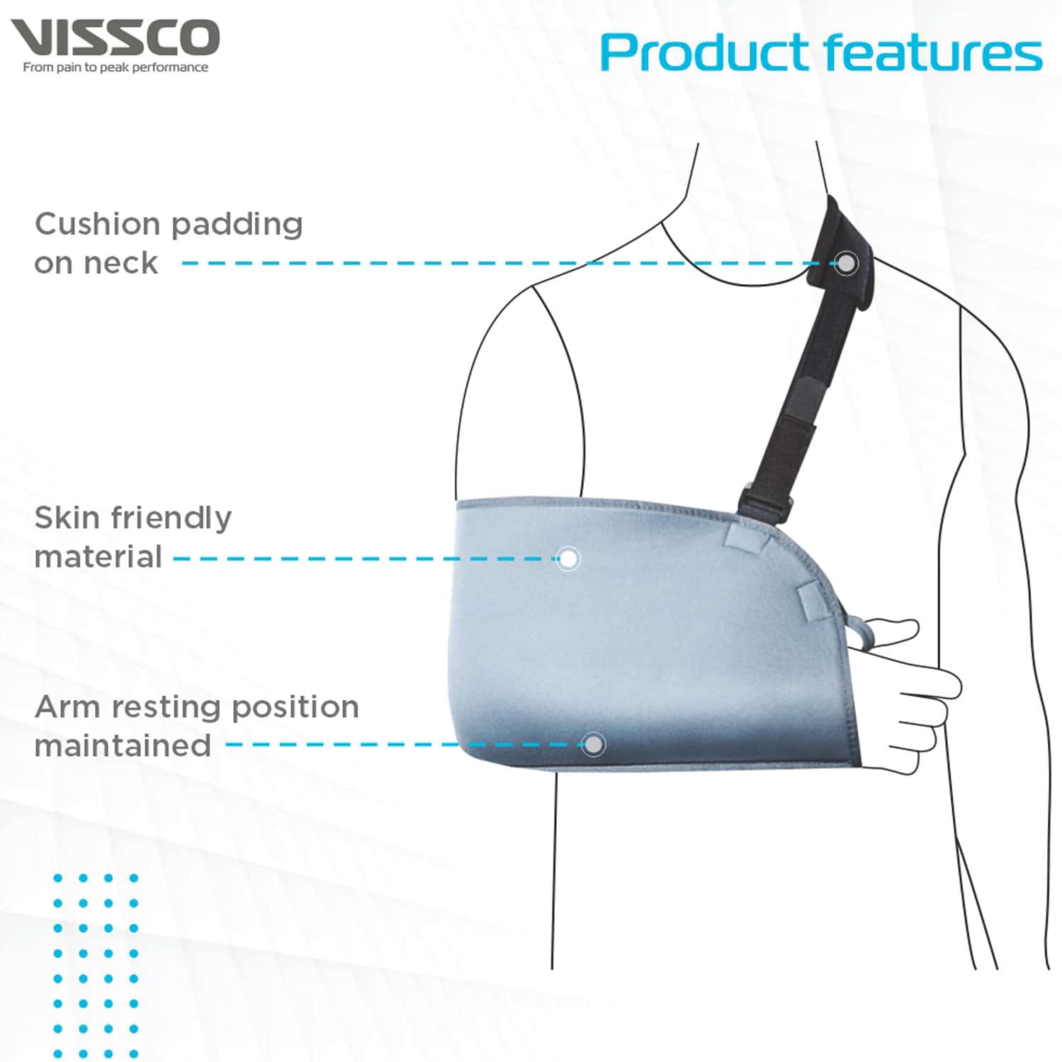 Buy VISSCO ARM POUCH SLING (MILD SUPPORT)| PROVIDES SUPPORT TO THE ...
