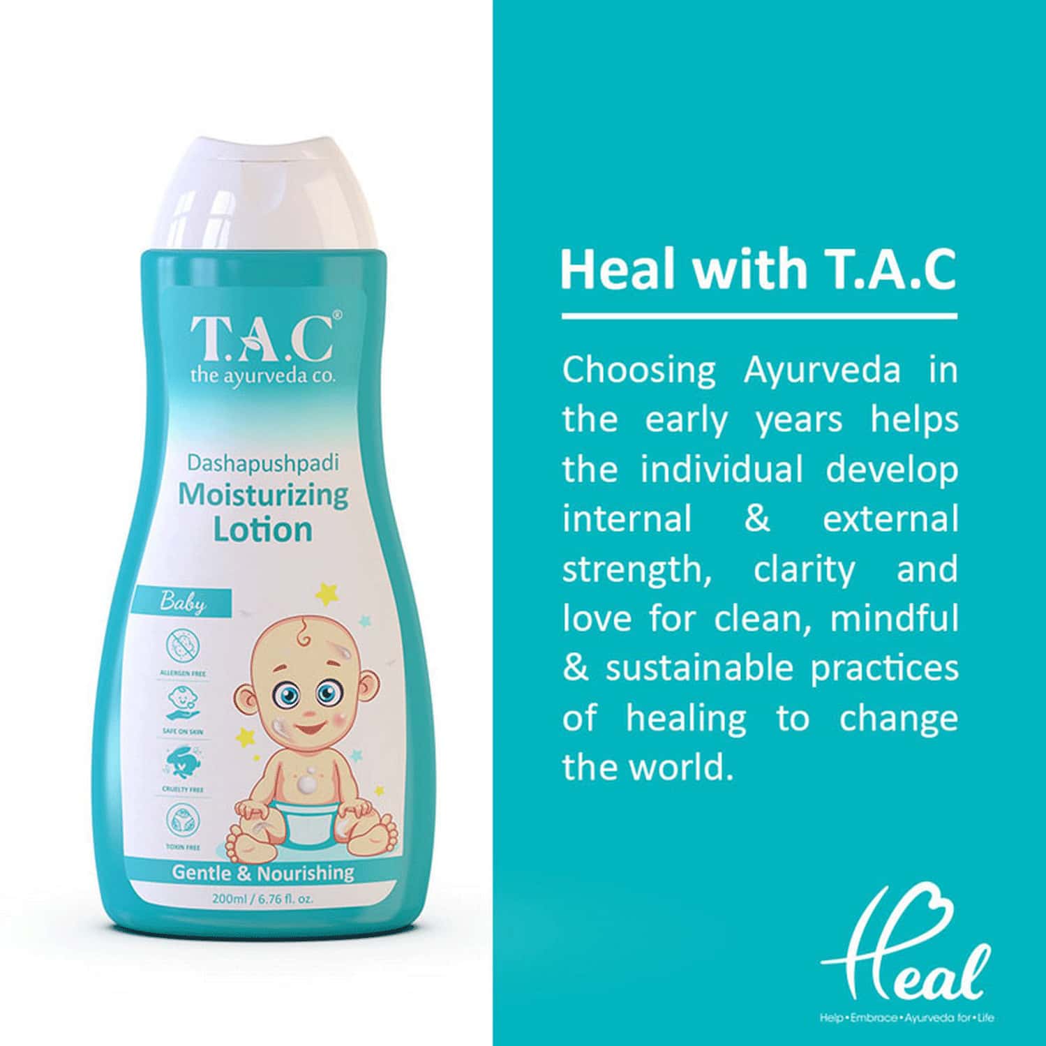 Buy TAC - THE AYURVEDA CO. DASHAPUSHPADI MOISTURIZING AYURVEDIC BABY ...